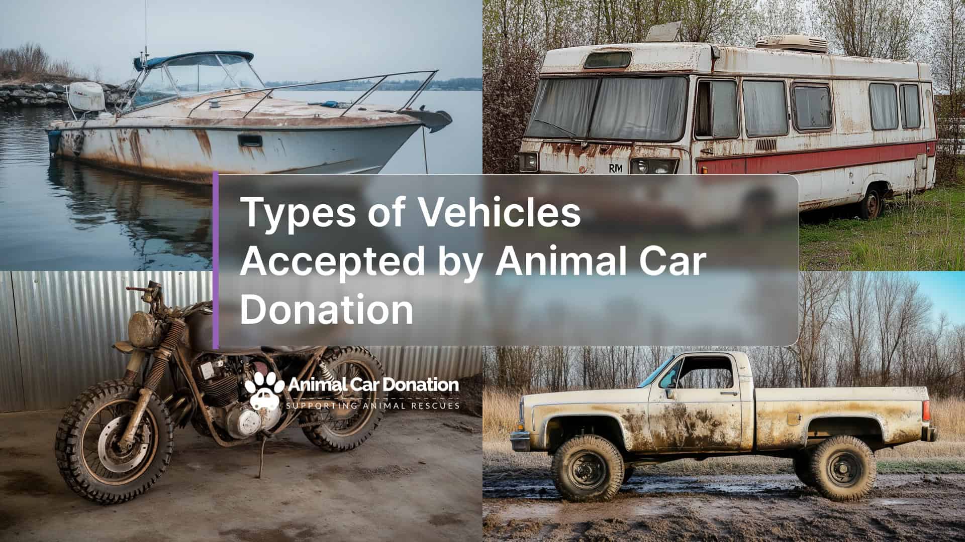 Types of Vehicles Accepted by Animal Car Donation